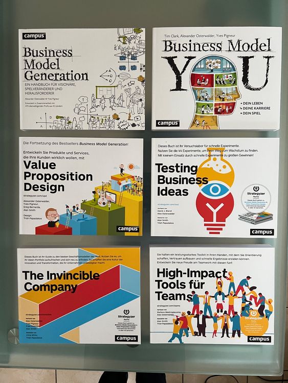 6 Bücher aus Strategyzer Reihe - Business Model Canvas (Neu (gemäss ...
