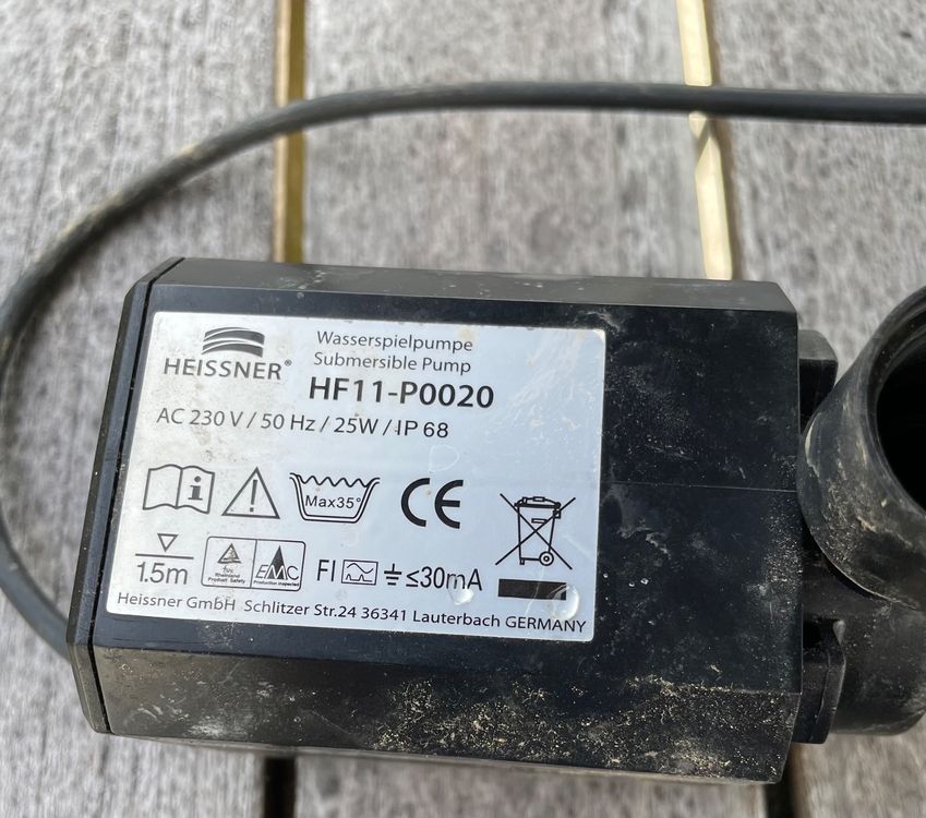 Wasserspielpumpe Heissner HF11-P0020 (Gebraucht) in Zofingen für CHF 1 ...