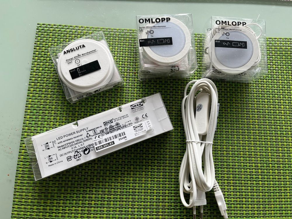 IKEA Omlopp LED Spots & Ansluta Trafo neu OVP Küche Schrank (Neu ...