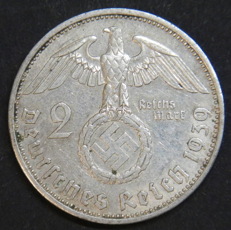 Deutsches Reich * 2 Reichs Mark 1939 * Silbermünze | Kaufen auf Ricardo