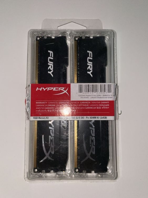 Kingston HyperX RAM 2 x 8GB = 16GB DDR3 1866 (Gebraucht) in Pieterlen ...