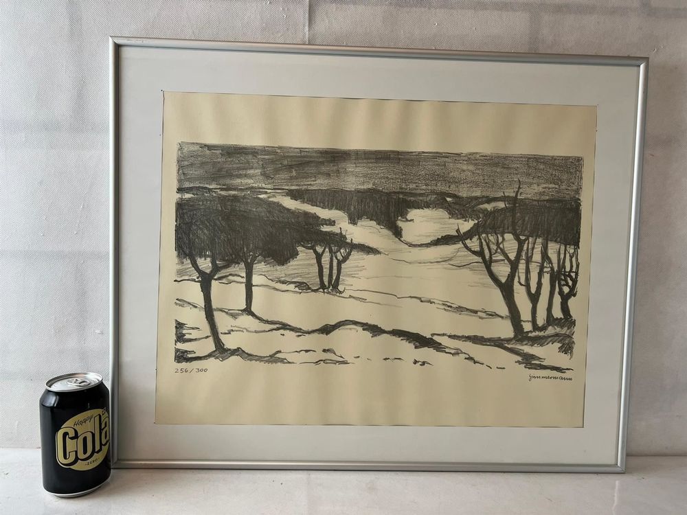 Lithograp Landschaft Schwerleserlig Sig. (Gebraucht) in Neuhausen am Rheinfall für CHF 10 – mit ...