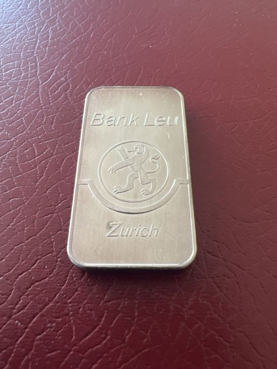Bank Leu Silberbarren 50 gr | Kaufen auf Ricardo