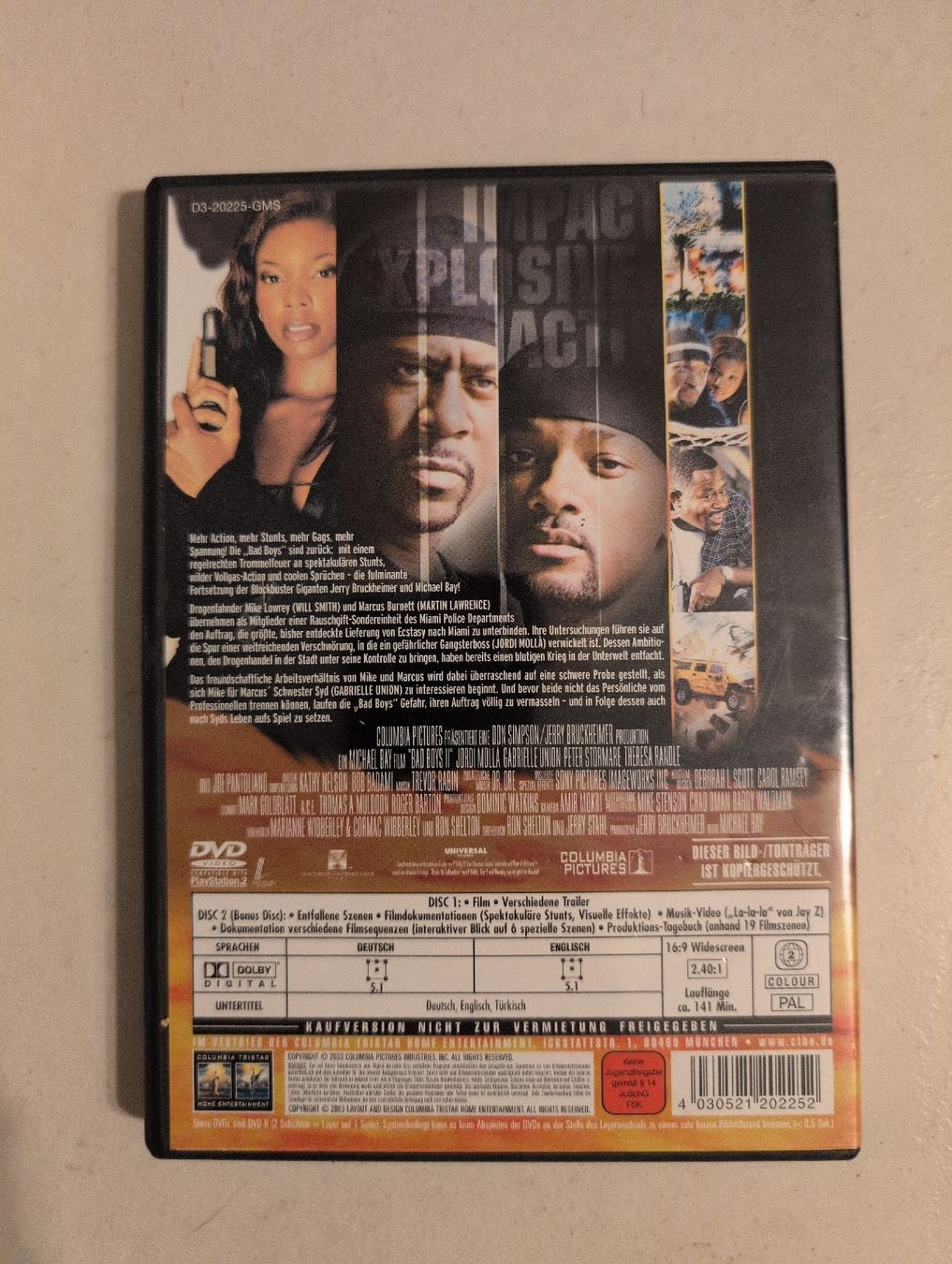 Bad Boys II – DVD inkl. Bonus Disc – Action / Comedy (Gebraucht) in ...