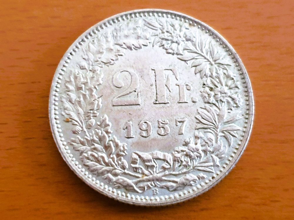 2 FRANKEN - SILBER 1957 | Kaufen auf Ricardo