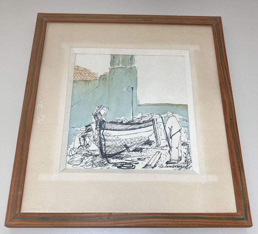 SUPERBE AQUARELLE DESSIN TECHNIQUE MIXTE SIGNÉ (Gebraucht) in Martigny für CHF 1 – mit Lieferung ...