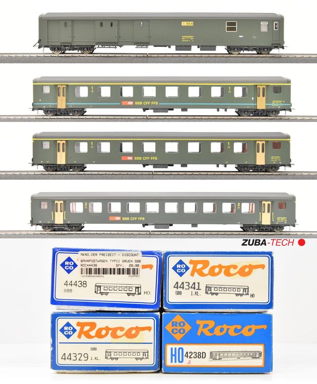 Roco 4x Personenwagen EW II der SBB H0 GS mit OVP | Kaufen auf Ricardo
