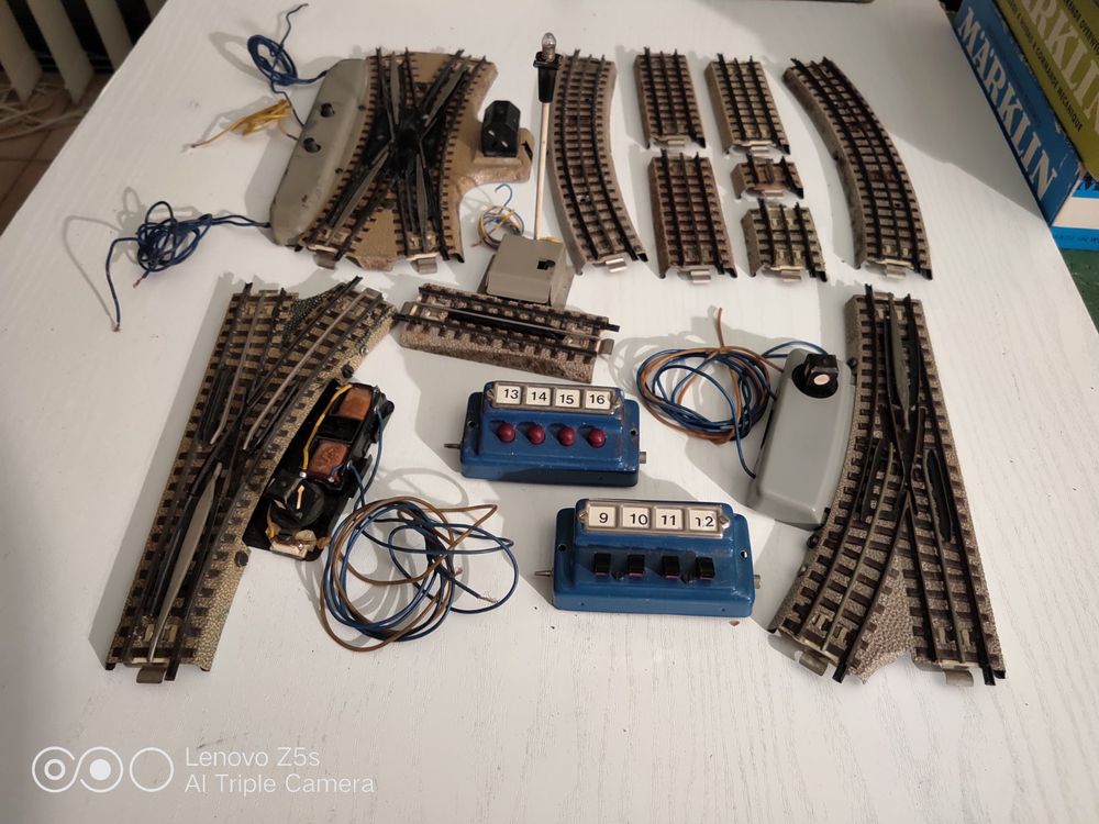 Rails électriques vintage Marklin HO avec aiguillages | Kaufen auf Ricardo
