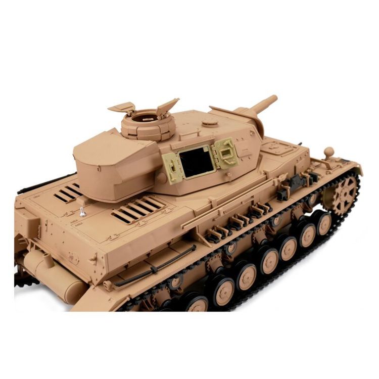 RC Panzer PzKpfw IV Ausf. F1 sand BB+IR (Metallketten) | Kaufen auf Ricardo