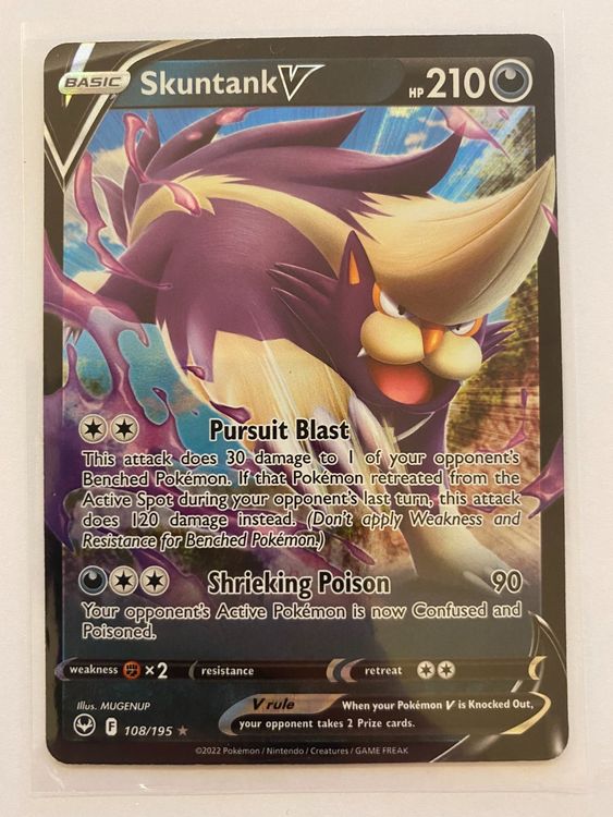 Pokemon Skuntank V 108/195 Silver Tempest EN | Kaufen auf Ricardo