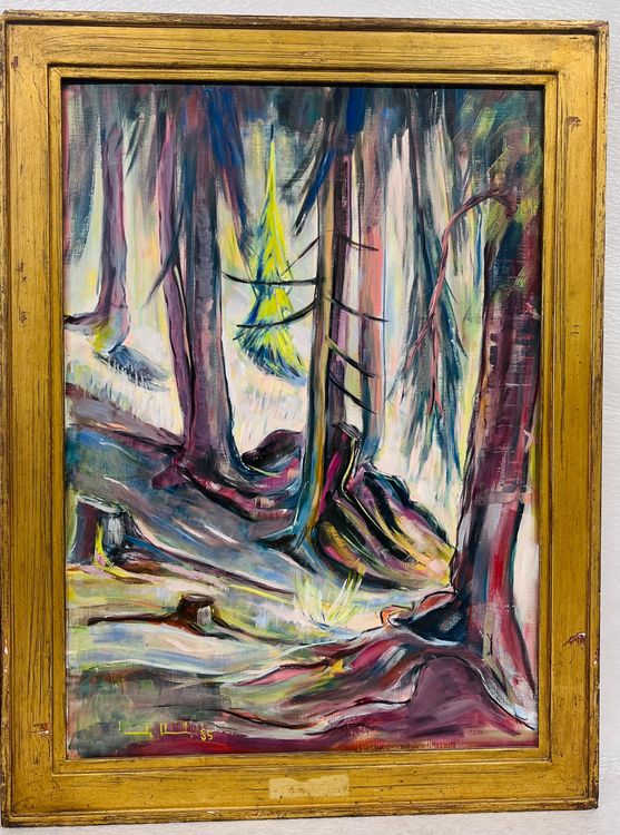 Sinischa Christen (1922-2007) Grosse Waldlandschaft Gemälde | Kaufen ...