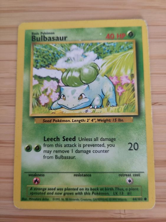 Bulbasaur Base set 1999 - EN (Gebraucht) in Bern für CHF 2 – mit ...