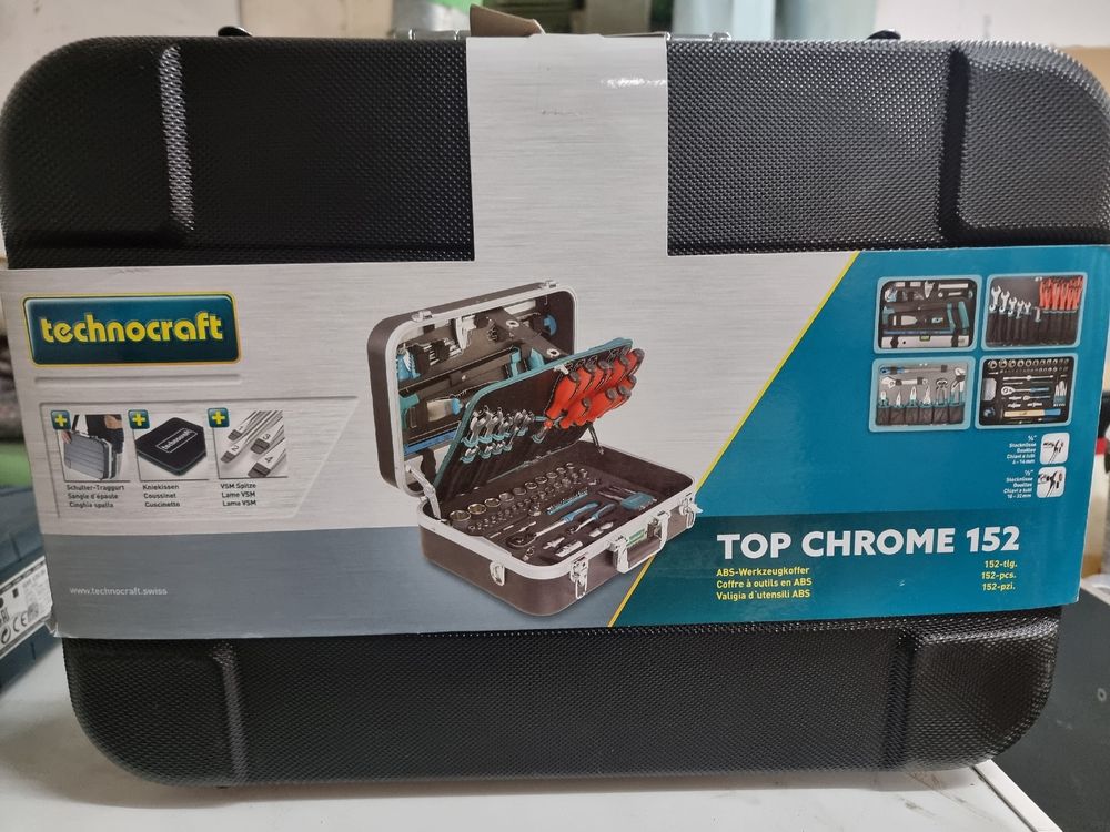 technocraft technocraft ABS-Werkzeugkoffer TOP CHROME 152-tl (Neu und originalverpackt) in Haldi ...