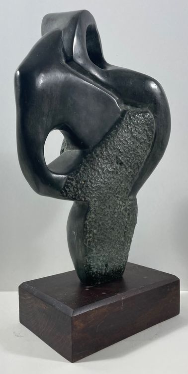 Kubistische grosse Bronze Skulptur unleserlich Signiert | Kaufen auf Ricardo