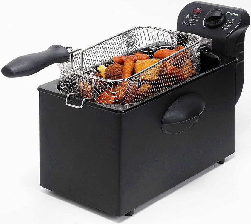 Fritteuse 3,5 Liter, 2000 Watt schwarz Pommes usw | Kaufen auf Ricardo