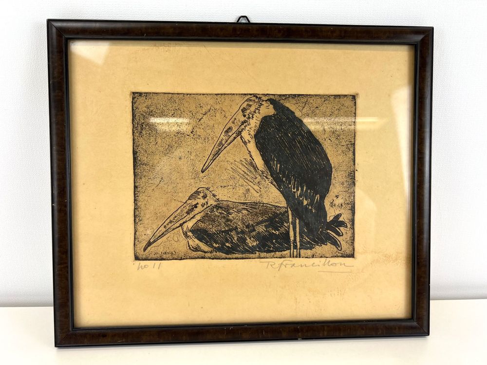 Handnummerierte Original Radierung, René Francillon (Gebraucht) in ...