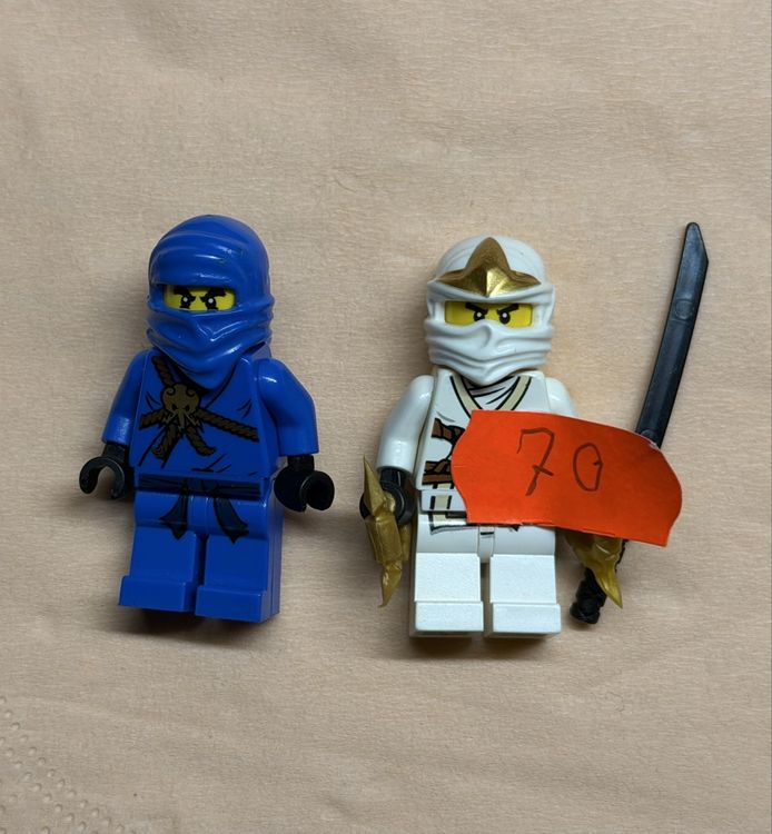 2 stück LEGO Ninjago: Jay (Blau) & Zane (Weiss) (Gebraucht) in ...