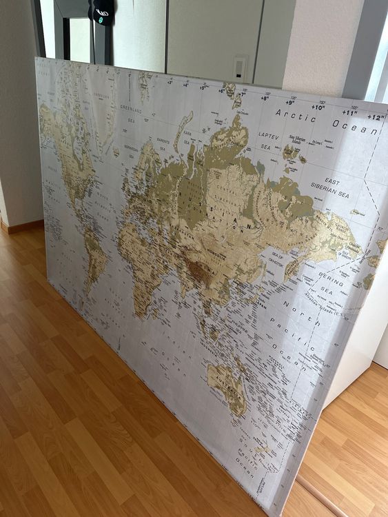 IKEA Bild Weltkarte (Gebraucht) in Muotathal für CHF 1 – nur Abholung auf Ricardo kaufen