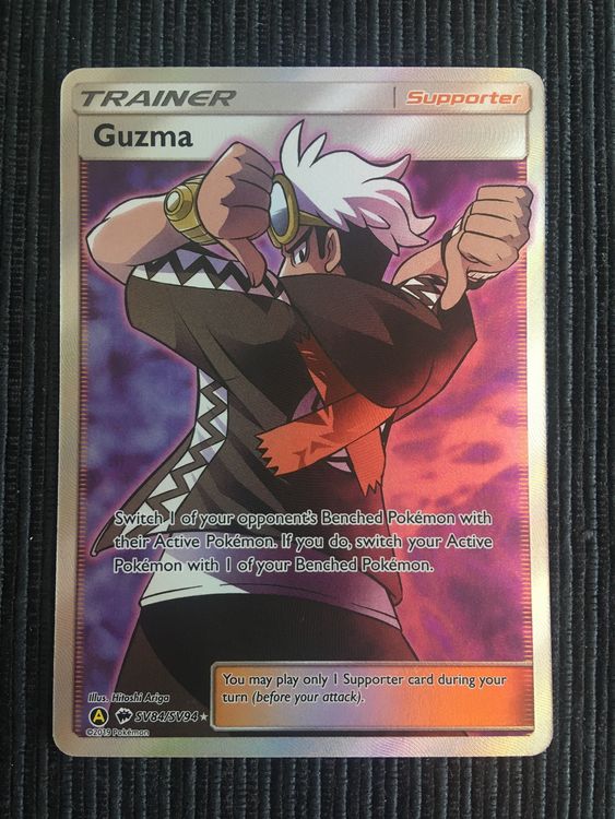 Pokemon Guzma Trainer Shiny Hidden Fates | Kaufen auf Ricardo