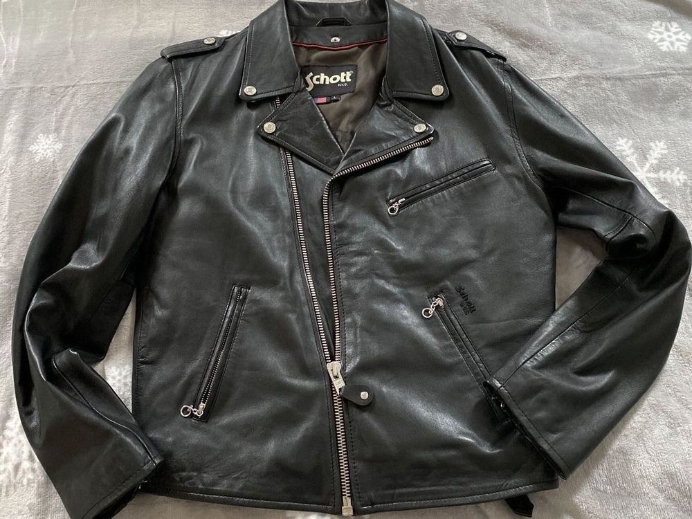 Schott Pistons Bikerjacke Leder Gr L (Neu (gemäss Beschreibung)) in Villnachern für CHF 199.9 ...
