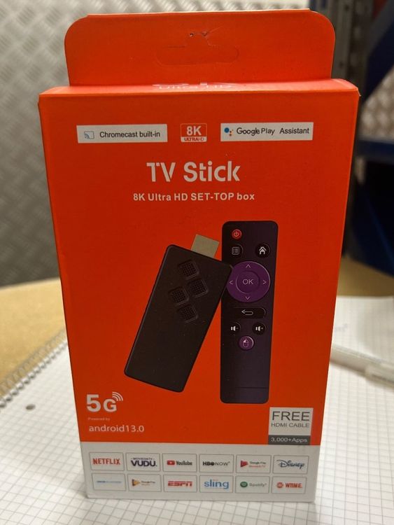 TV Stick 8K Ultra HD Set Top Box 5G android 13.0 (Neu und ...