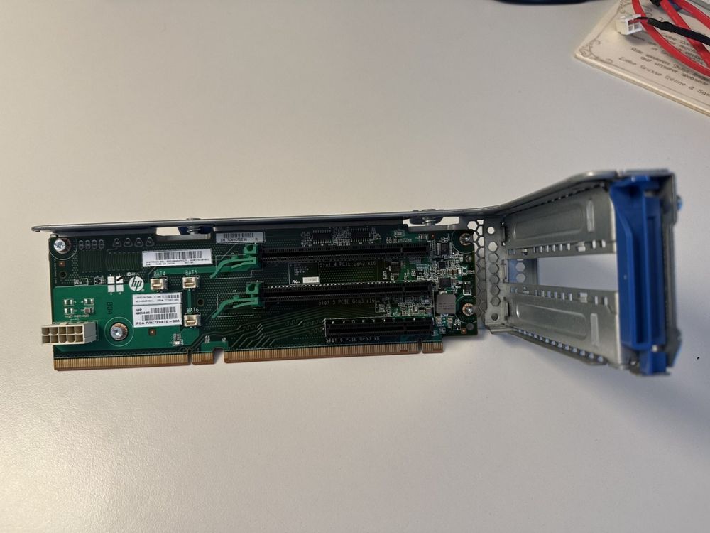 HPE Secondary Riser-Board 3x PCI-E x8 DL380 Gen9 777283-001 (Gebraucht ...