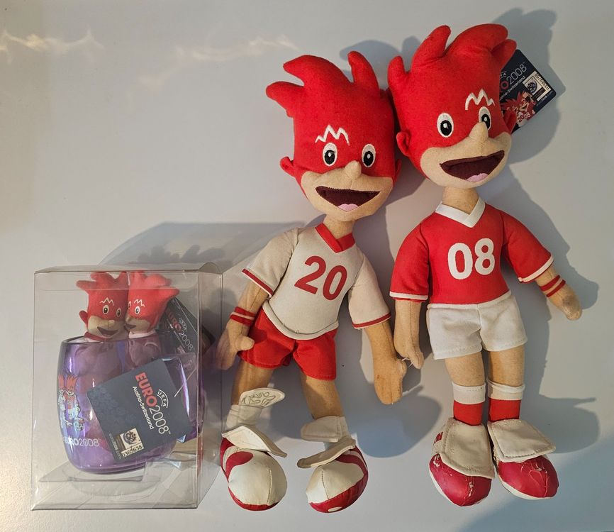 Euro 2008 Trix & Flix Plüschtier und Tasse mit kl. Plüscht. | Kaufen ...