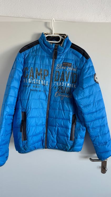 CAMP DAVID Steppjacke „Blue Label“ – Blau – Größe L (Gebraucht) in ...