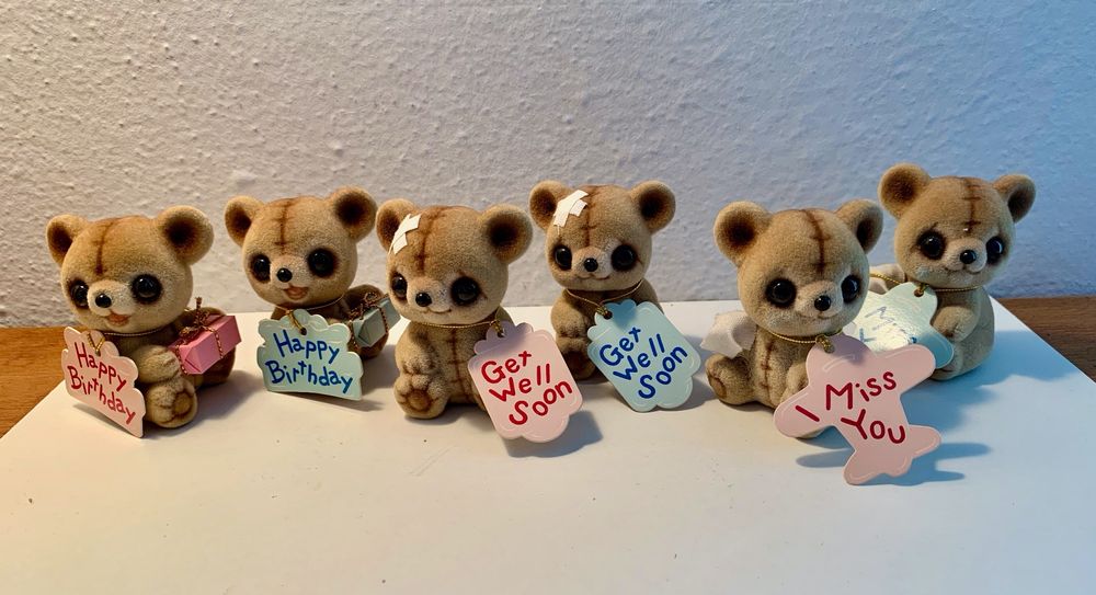 VINTAGE-ORSETTI FLOCCATI CON SCRITTA- 6 PEZZI | Kaufen auf Ricardo