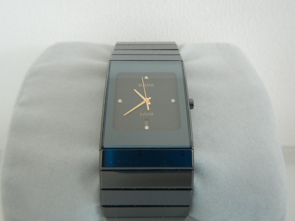 Rado Herren Uhr Ceramica Jubilé schwarz mit Diamanten (Gebraucht) in ...