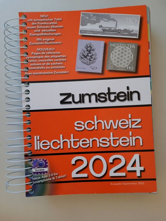 Zumstein-Briefmarken-Katalog Schweiz-Liechtenstein (Gebraucht) in Tuggen für CHF 18 – mit ...