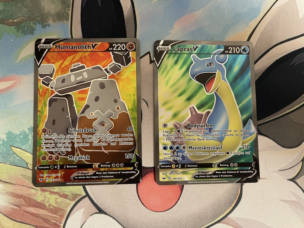 Pokémon Humanoltih V & Lapras V full art | Kaufen auf Ricardo