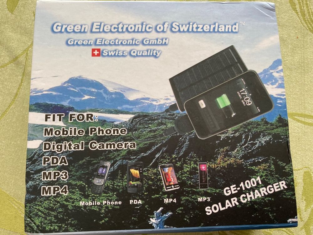SOLAR CHARGER Green Electronic of Switzerland™SOLAR CHARGER | Kaufen ...