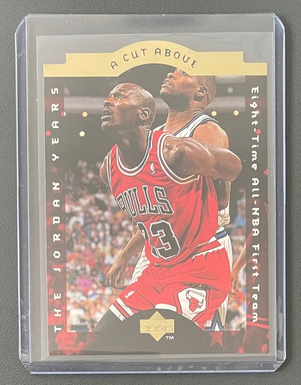 NBA Michael Jordan 1996-97 A Cut Above Die-Cut Insert Card (Neu (gemäss ...