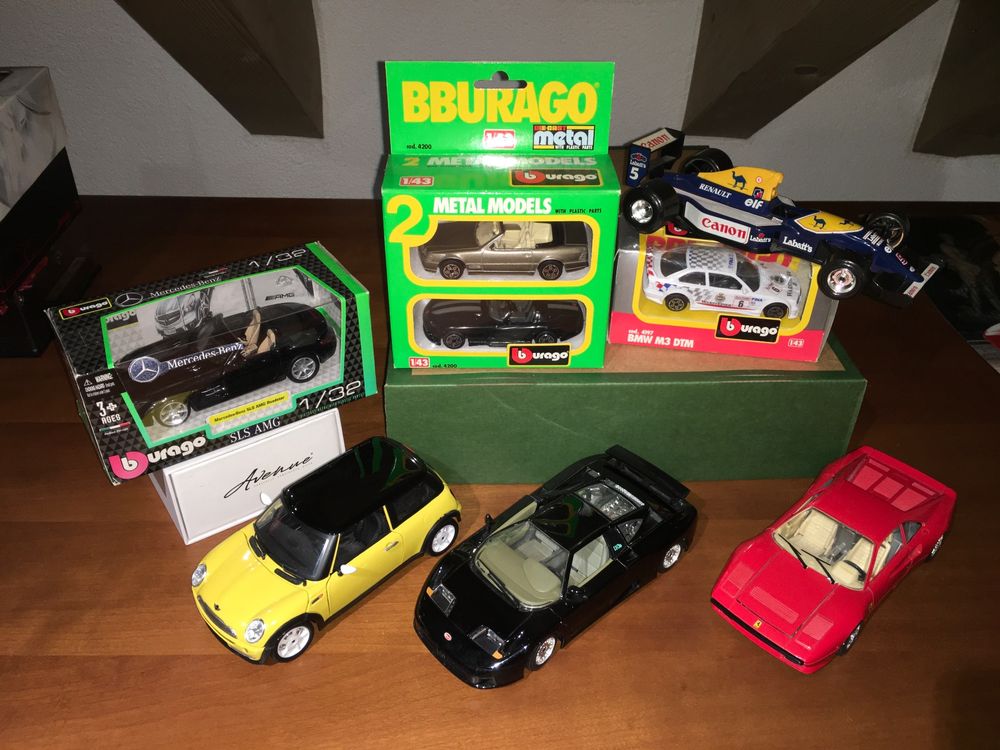 Burago Set Mercedes BMW F1 Mini Bugatti Ferrari | Kaufen auf Ricardo