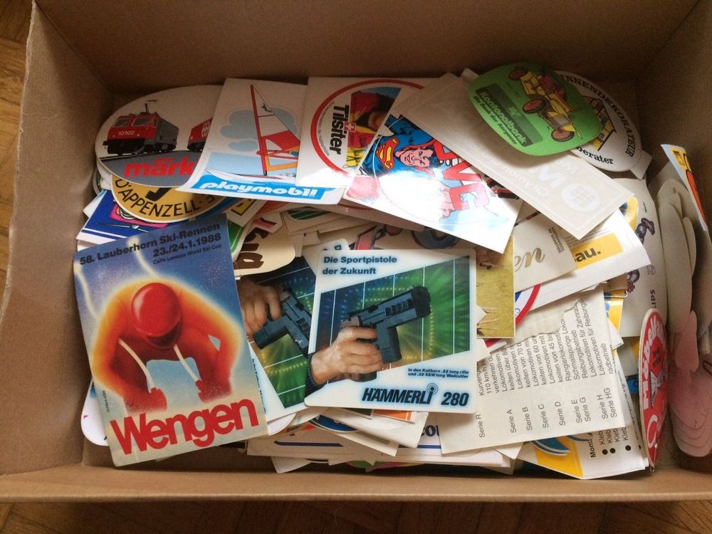 1.9 kg Sticker / Aufkleber, 80-er, Retro | Kaufen auf Ricardo