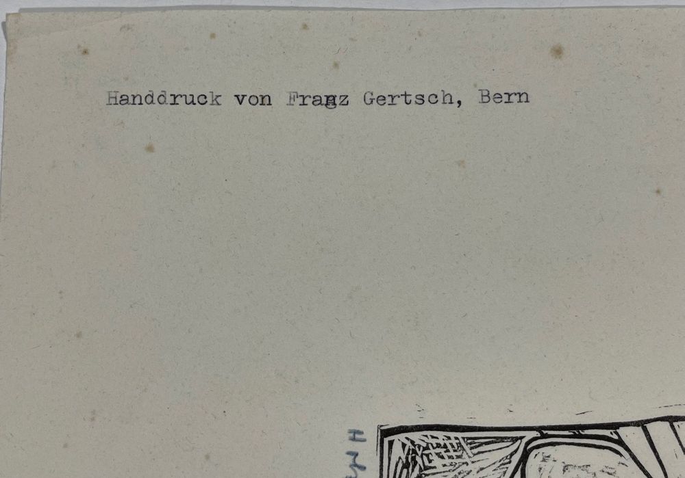 Franz Gertsch Holzschnitt Handsigniert | Kaufen auf Ricardo