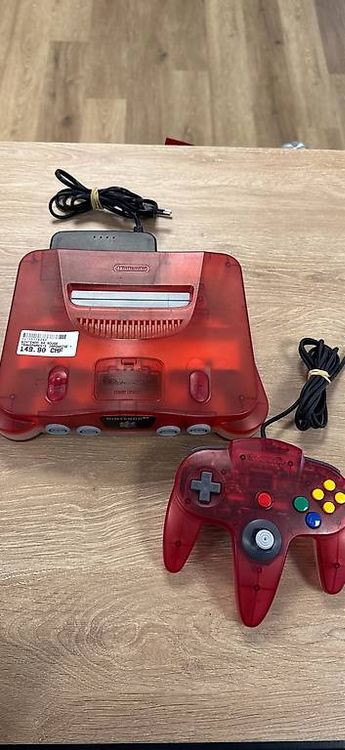 Console N64 Red Transparente Jap + Manette (Gebraucht) in Genève für ...