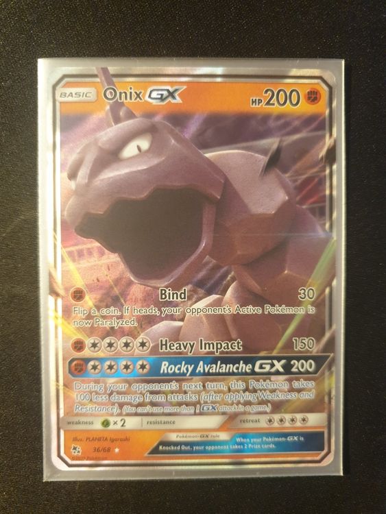 Pokémon Karte Onix GX | Kaufen auf Ricardo
