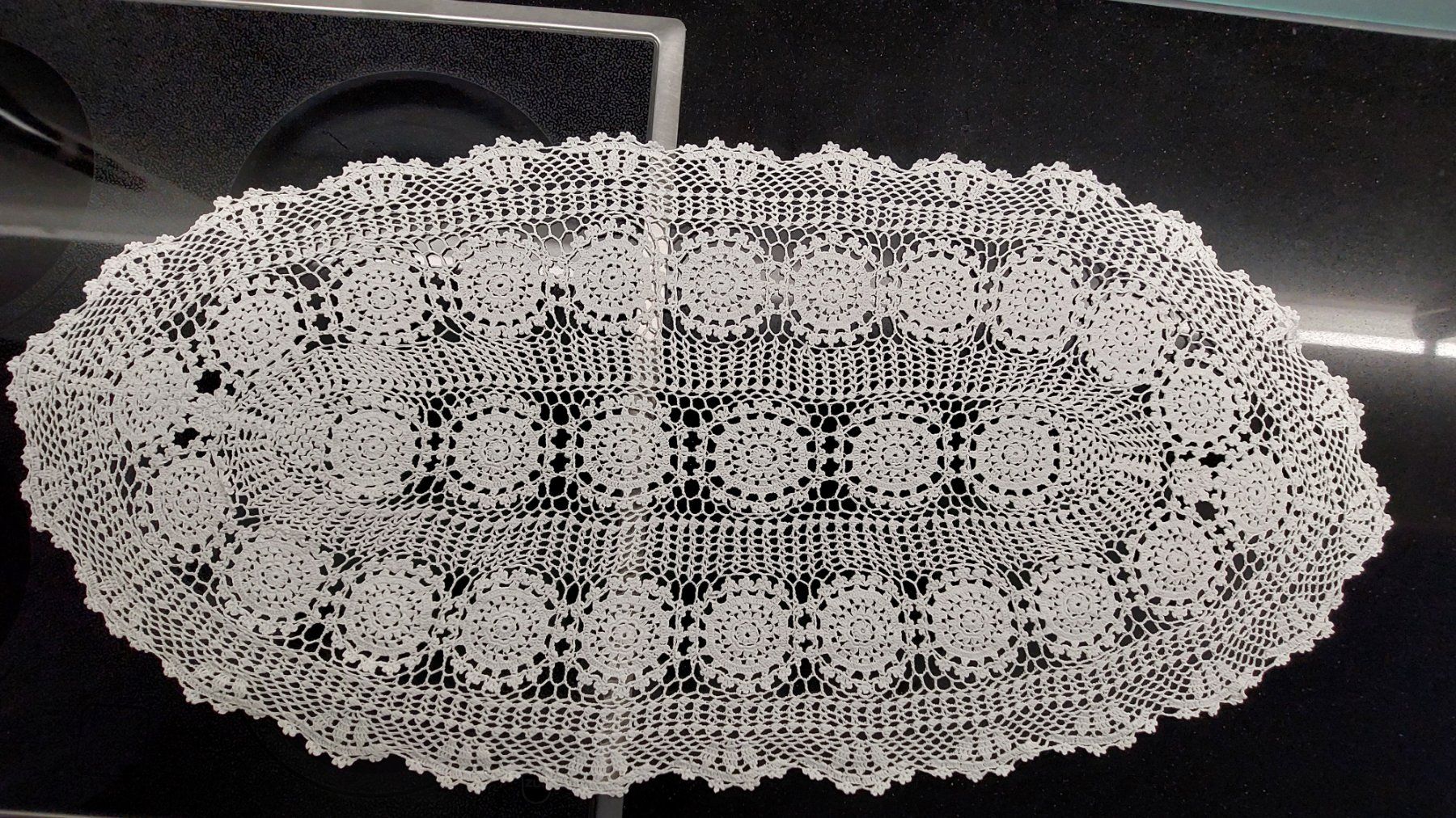 3St. Spitzendeckeli Vintage 1 zu 39 /84cm & 1 23cm & 21,8cm (Gebraucht ...