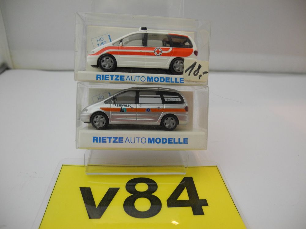 2 x Rietze 50762 u. 50765 VW Sharan, 1/87 Nr. v84 (Neu und ...