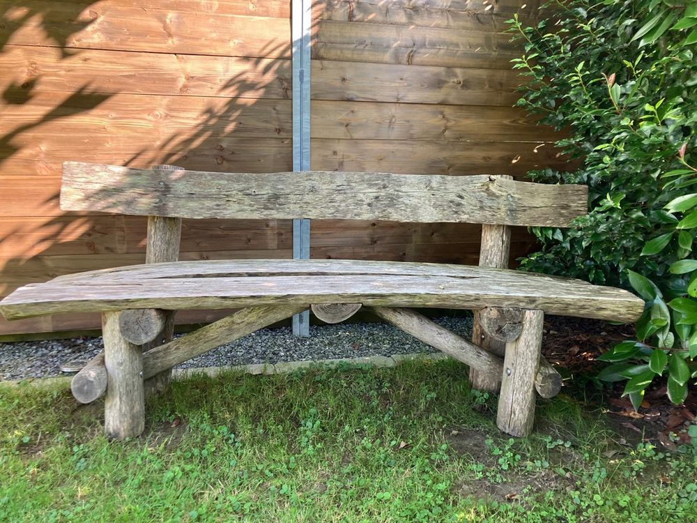 Gartenbank Holz, rustikal | Kaufen auf Ricardo