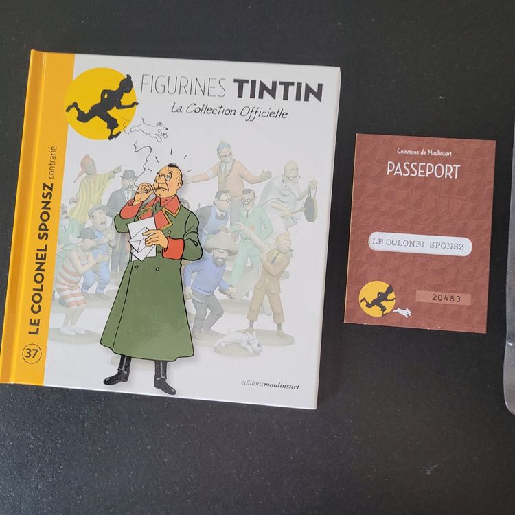Livre Et Figurine Collection Tintin Le Colonel Sponsz (Neu (gemäss ...