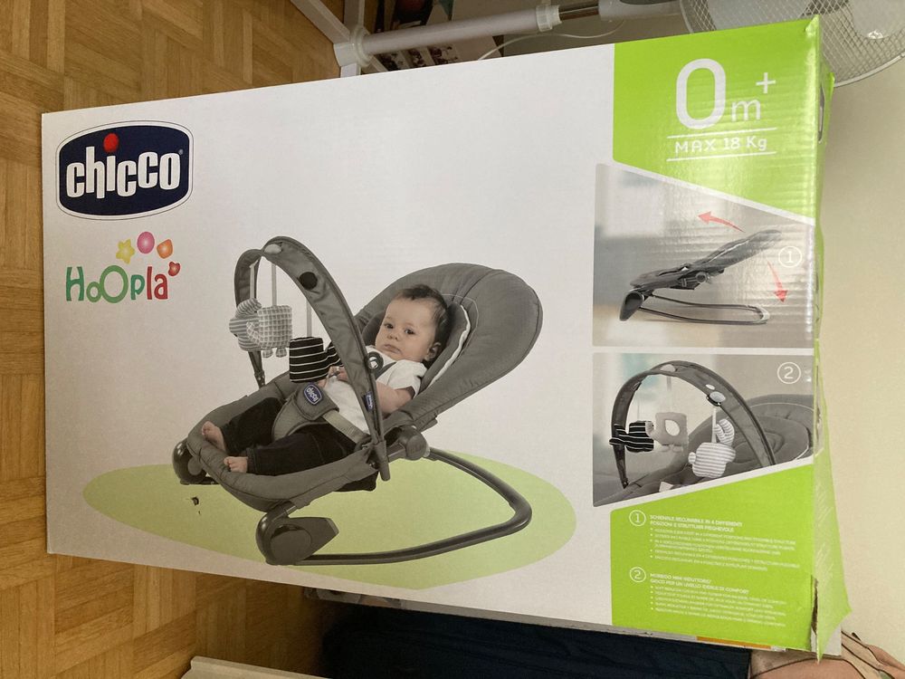 Chicco Babywippe Hoopla moon grey | Kaufen auf Ricardo