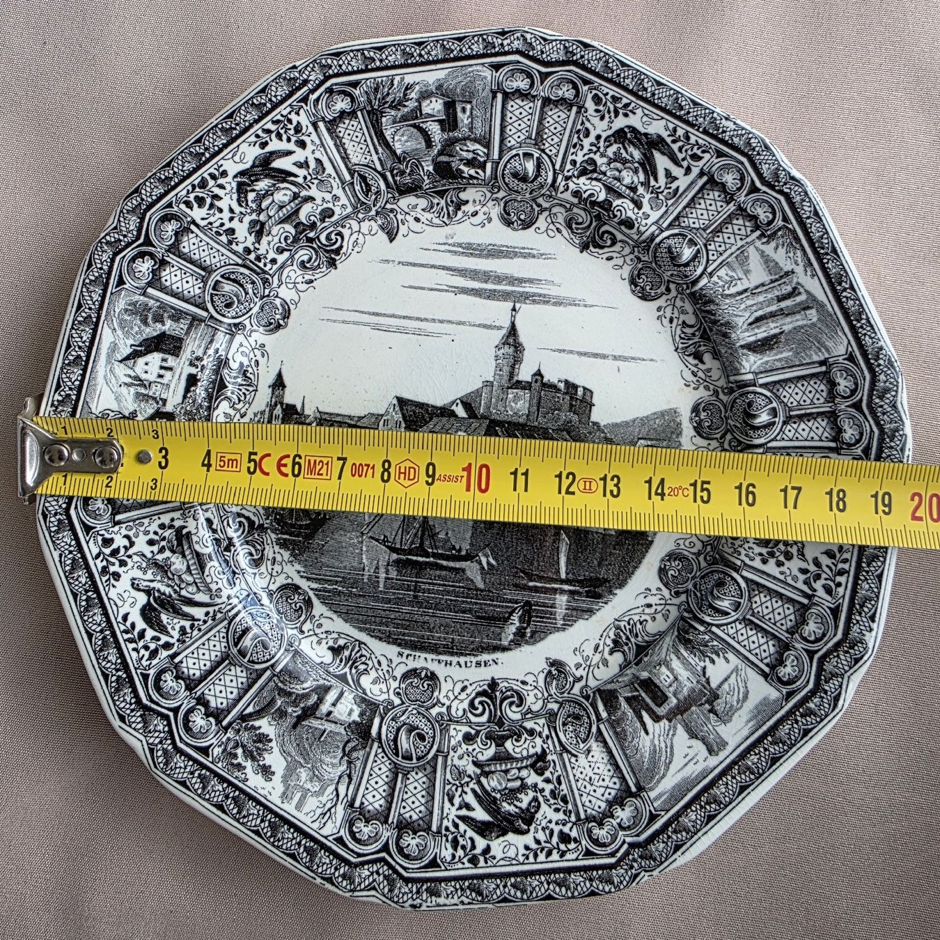 Rare Assiette de Collection Schramberg Vue de "SCHAFFHAUSEN" (Gebraucht ...