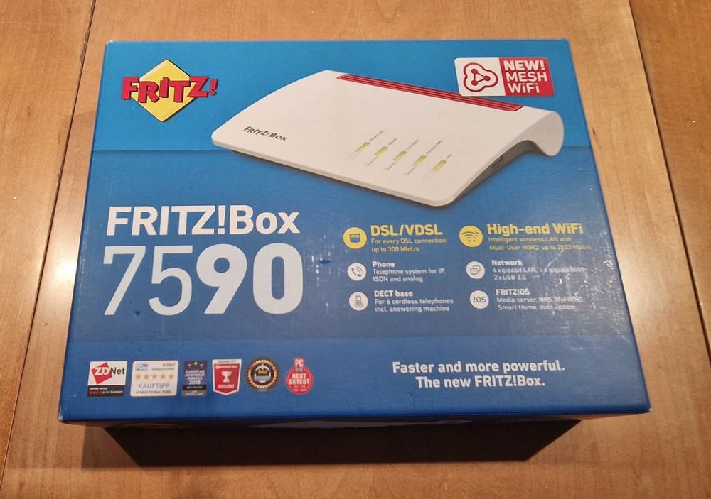 AVM Fritz!Box 7590 (Edition A/CH) für DSL/VDSL mit MESH (Gebraucht) in ...