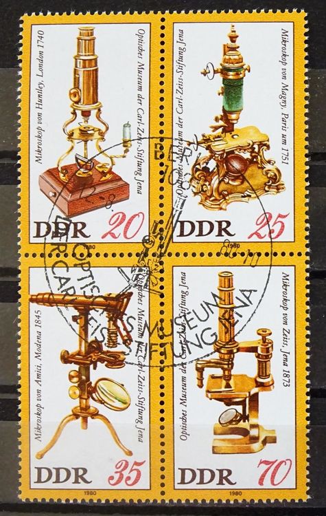 DDR 1980, 4er Block °gestempelt (Gebraucht) in Haslen GL für CHF 0.8 – mit Lieferung auf Ricardo ...