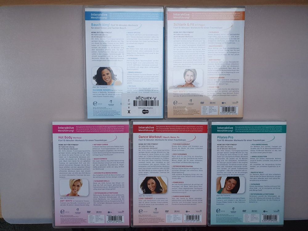 5 Fitness DVD '10 Minute Solution' Workouts à je 50 Minuten | Kaufen ...