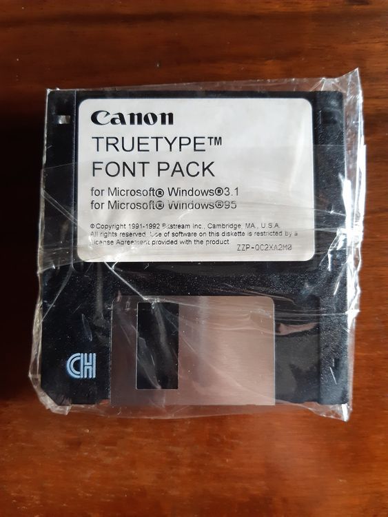 Canon Truetype Font Pack floppy | Kaufen auf Ricardo