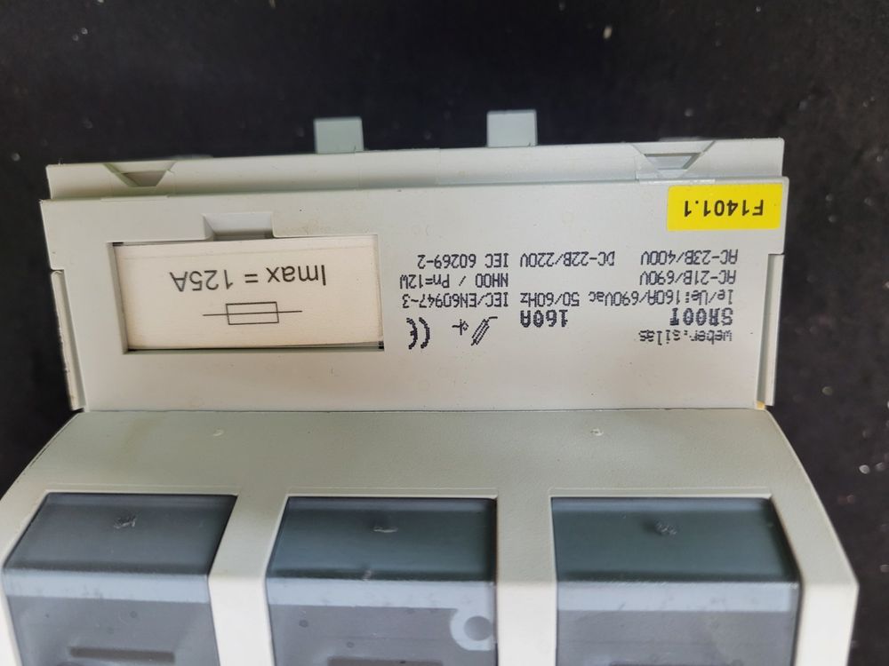 NHS- Lasttrenner Weber.silas - 160A - SROOT NH00 | Kaufen auf Ricardo